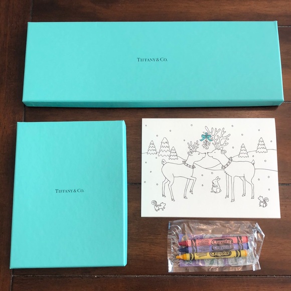Tiffany & Co. | Other | Tiffany Blue Box And Coloring Card Bundle ...